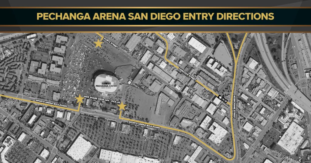 Directions & Parking | Pechanga Arena San Diego
